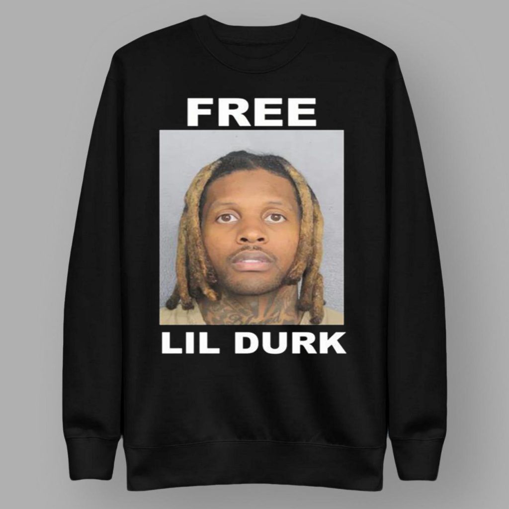 Free Lil Durk Mugshot Shirt - Icestork